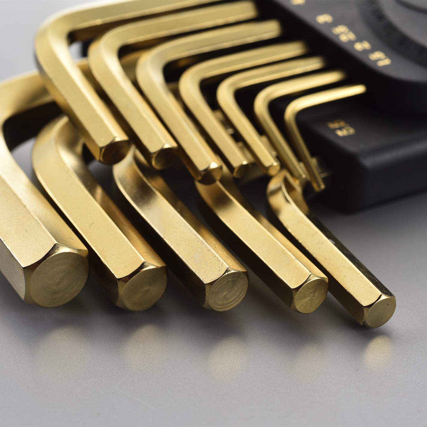 Extra Long Metric L-Shaped Ball End Titanium Coated Hex Key Set, 12 Pi ...